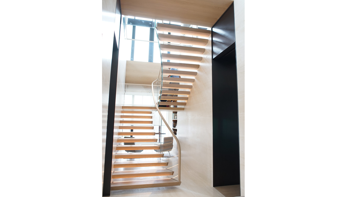 Curved Laminated Glass Railings